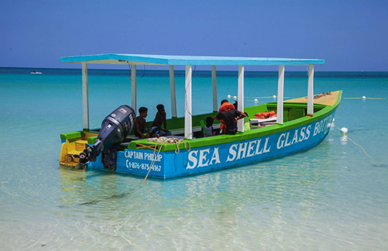 Glass Bottom Boat - Montego Bay - Yard Tours Jamaica